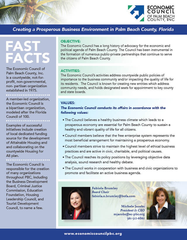 Legislative Priorities - Economic Council of Palm Beach County